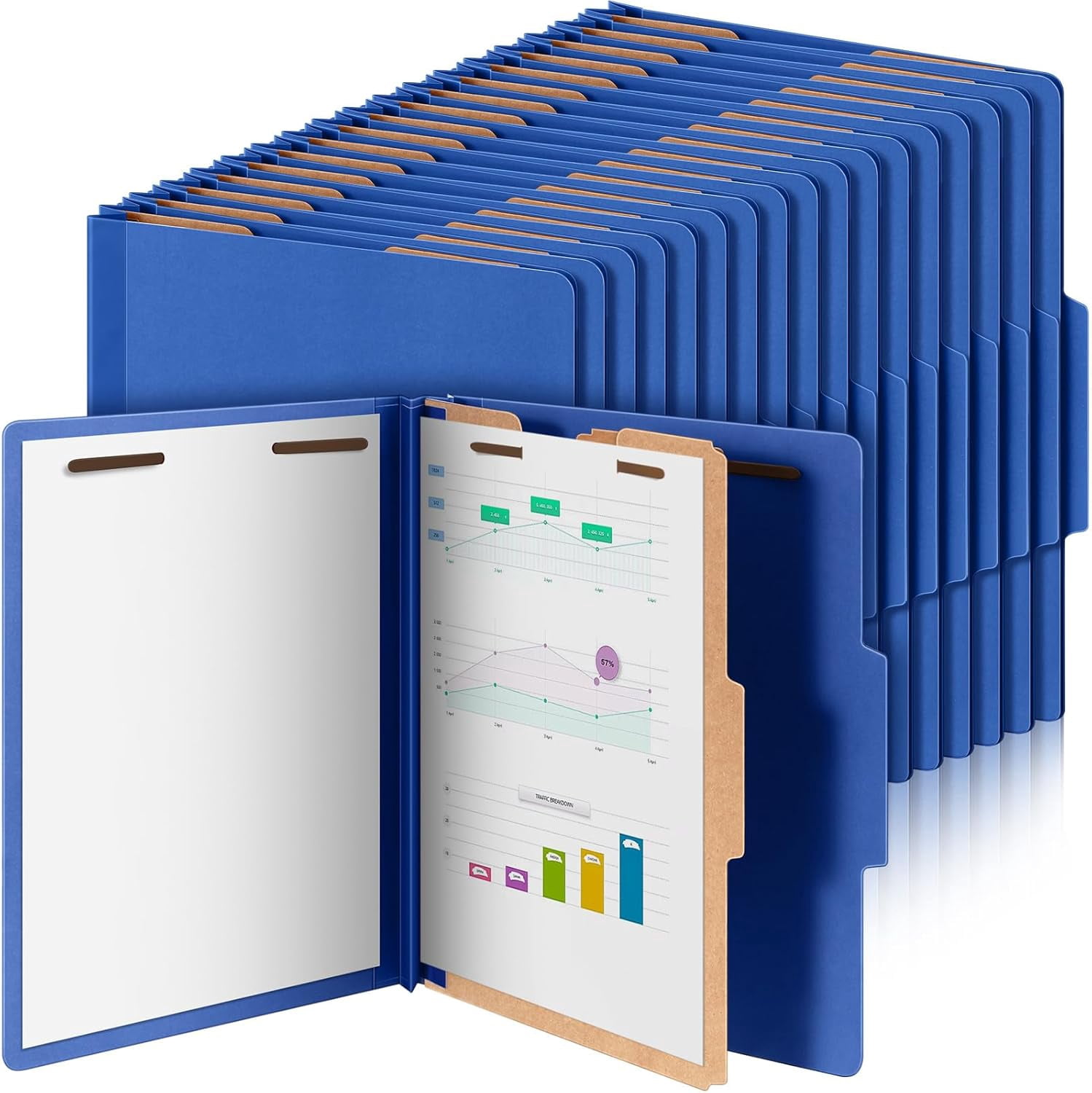Skyygemm 36 Pcs Classification Folders Letter Size, 1 Divider ...