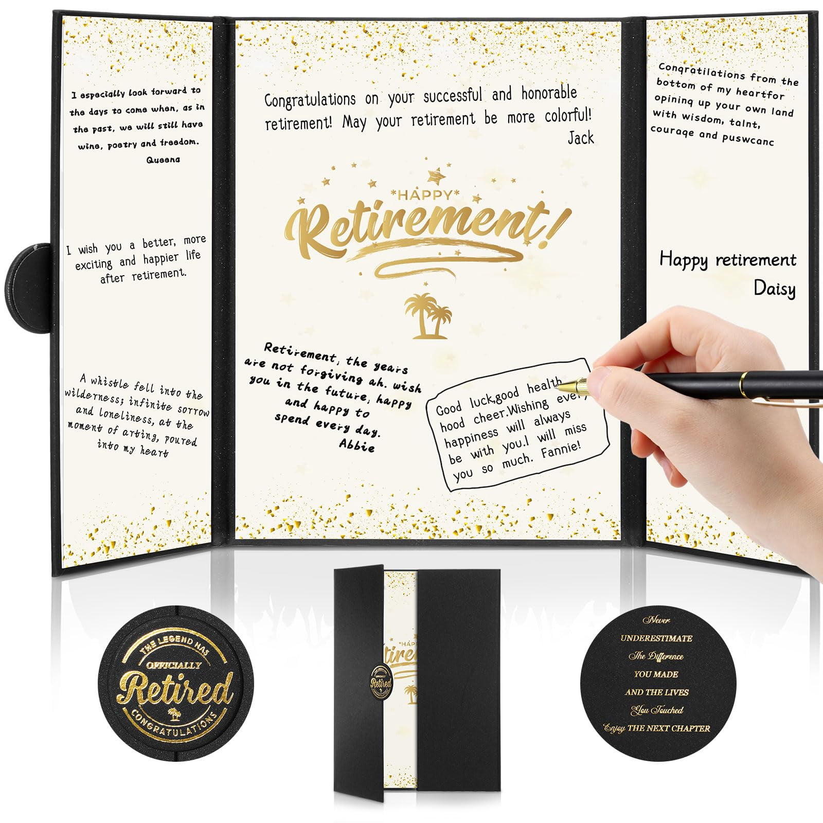 Skyygemm Happy Retirement Farewell Guest Book Retirement Party ...
