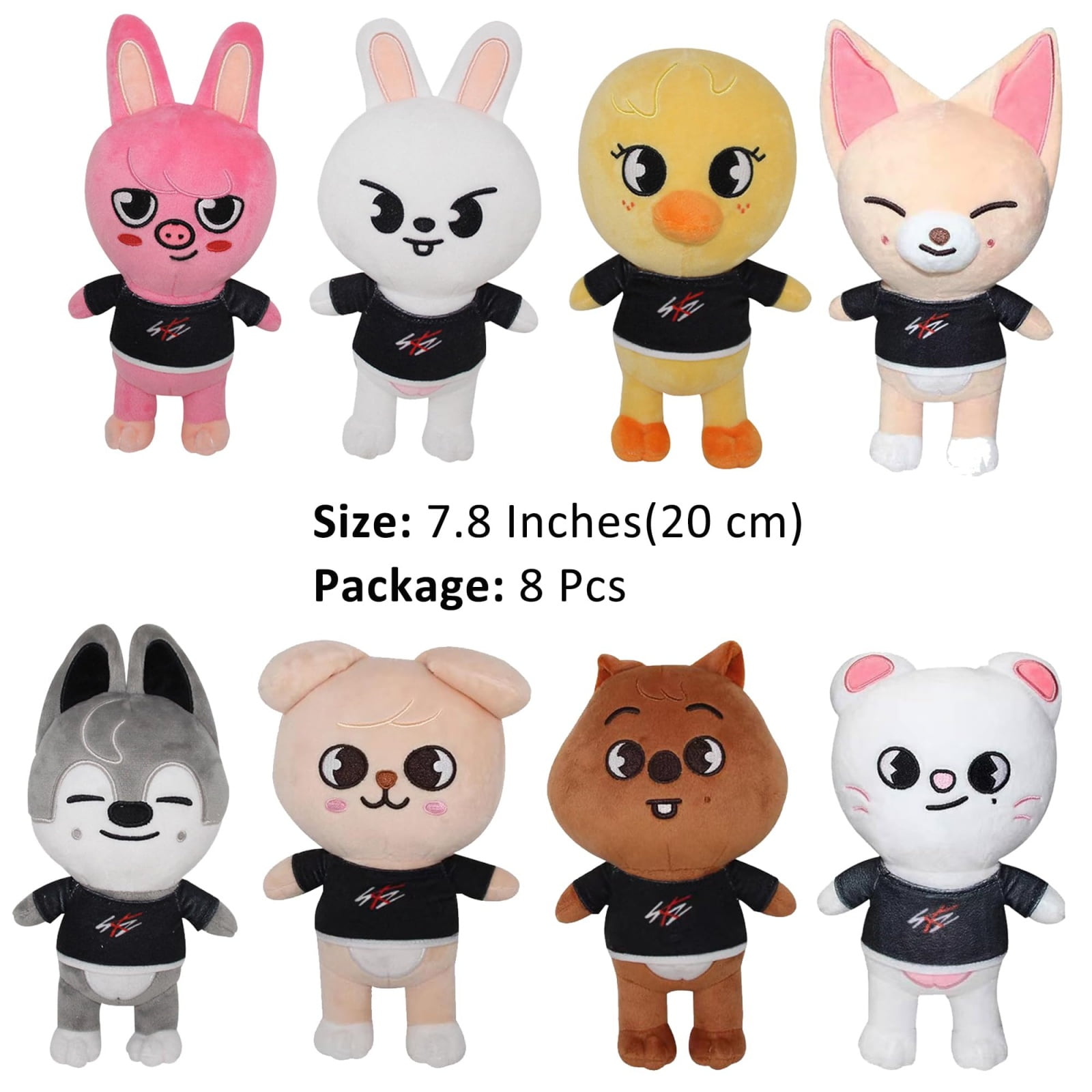 Skzoo Plush Toys Cute K-pop Cartoon Character Plush Toys, Gifts for K ...