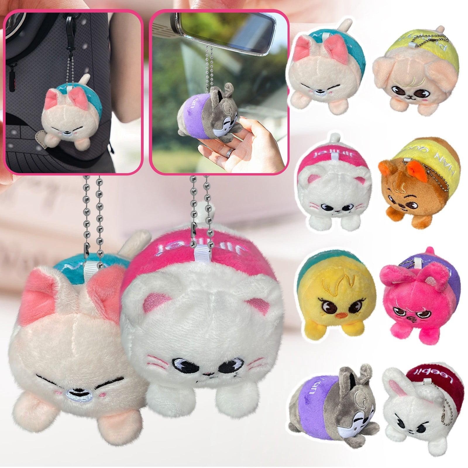 Skzoo, SKZ Plush SK-ZOO Plush Keychain, Cloak Detachable, Soft and Cute ...