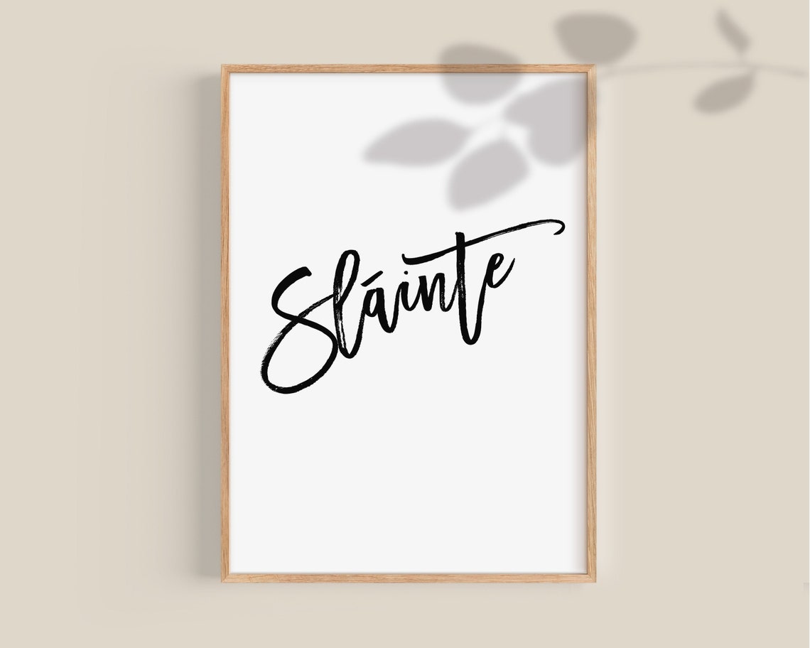 Sláinte Poster, Irish Poster Wall Sign, Irish Gifts, Ireland Posters ...