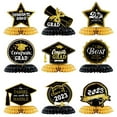 SlaBao 9pcs Graduation Honeycomb Centerpiece Graduation Table ...