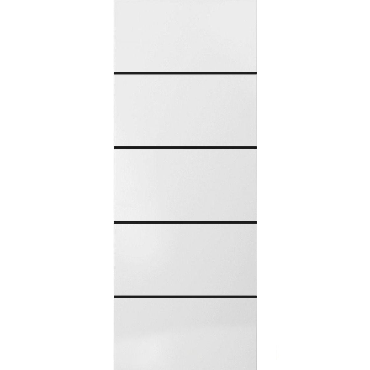 Slab Barn Door Panel 24 x 80 inches | Planum 0015 White Silk with ...