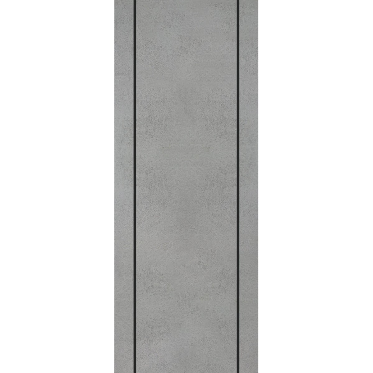 Slab Barn Door Panel 24 x 80 inches | Planum 0016 Concrete with Frosted ...