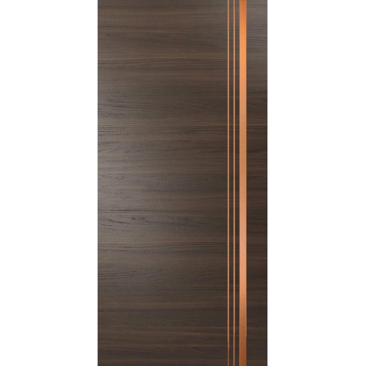 Slab Barn Door Panel 28 x 96 inches | Planum 1010 Chocolate Ash with Frosted Glass | Sturdy ...