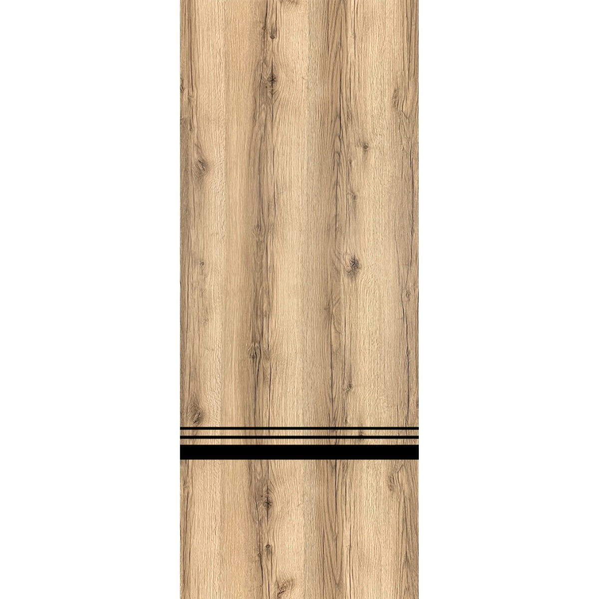 Slab Barn Door Panel 30 x 84 inches | Planum 0012 Oak with Frosted ...