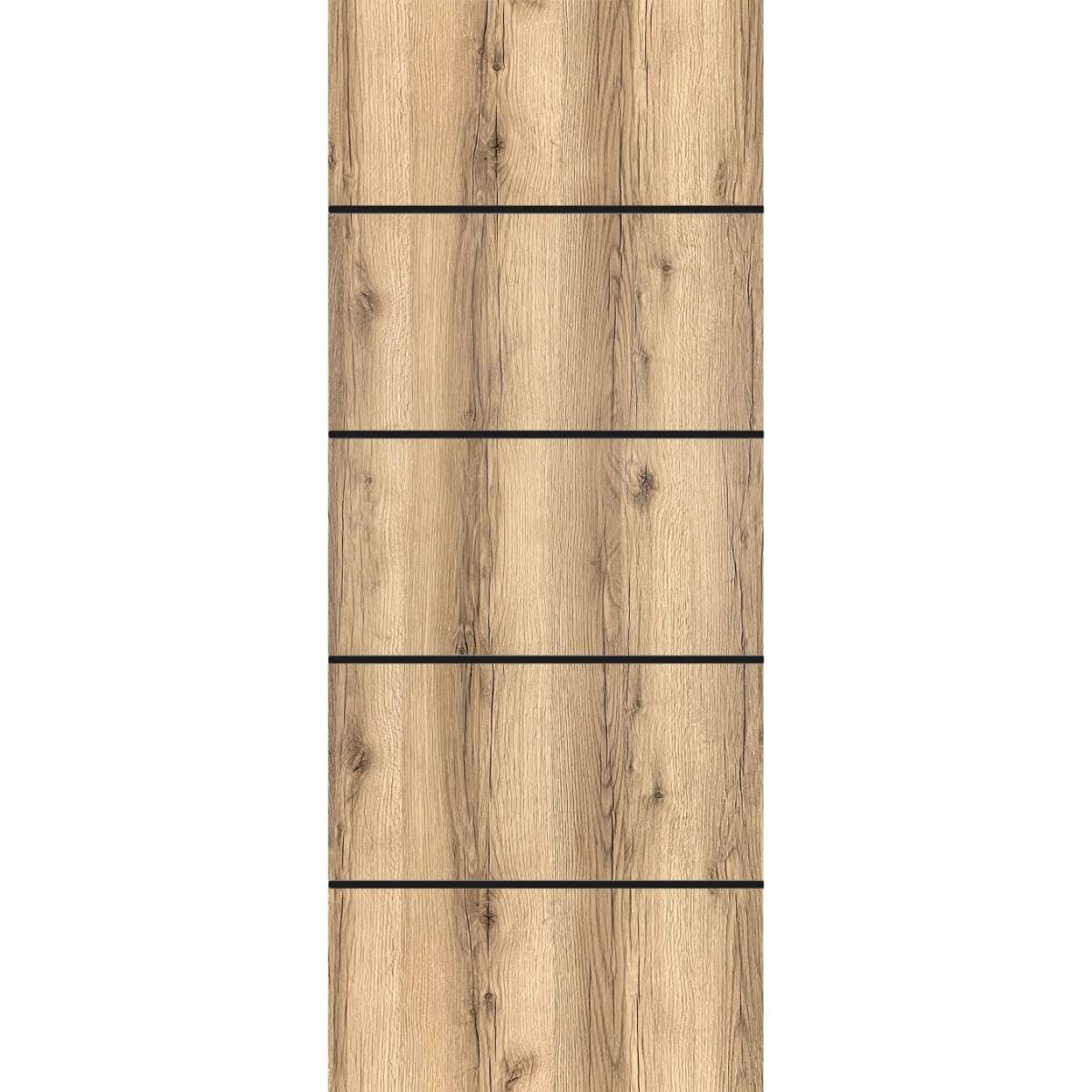 Slab Barn Door Panel 36 x 96 inches | Planum 0015 Oak with Frosted ...