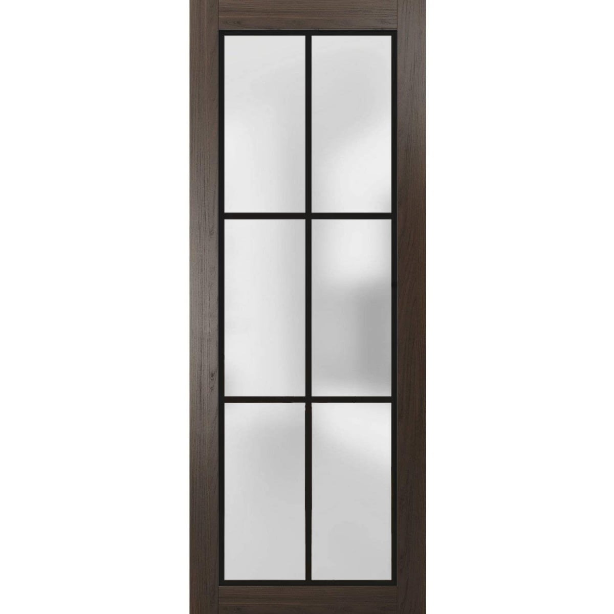 Slab Barn Door Panel 42 x 84 inches | Planum 2122 Chocolate Ash Frosted ...