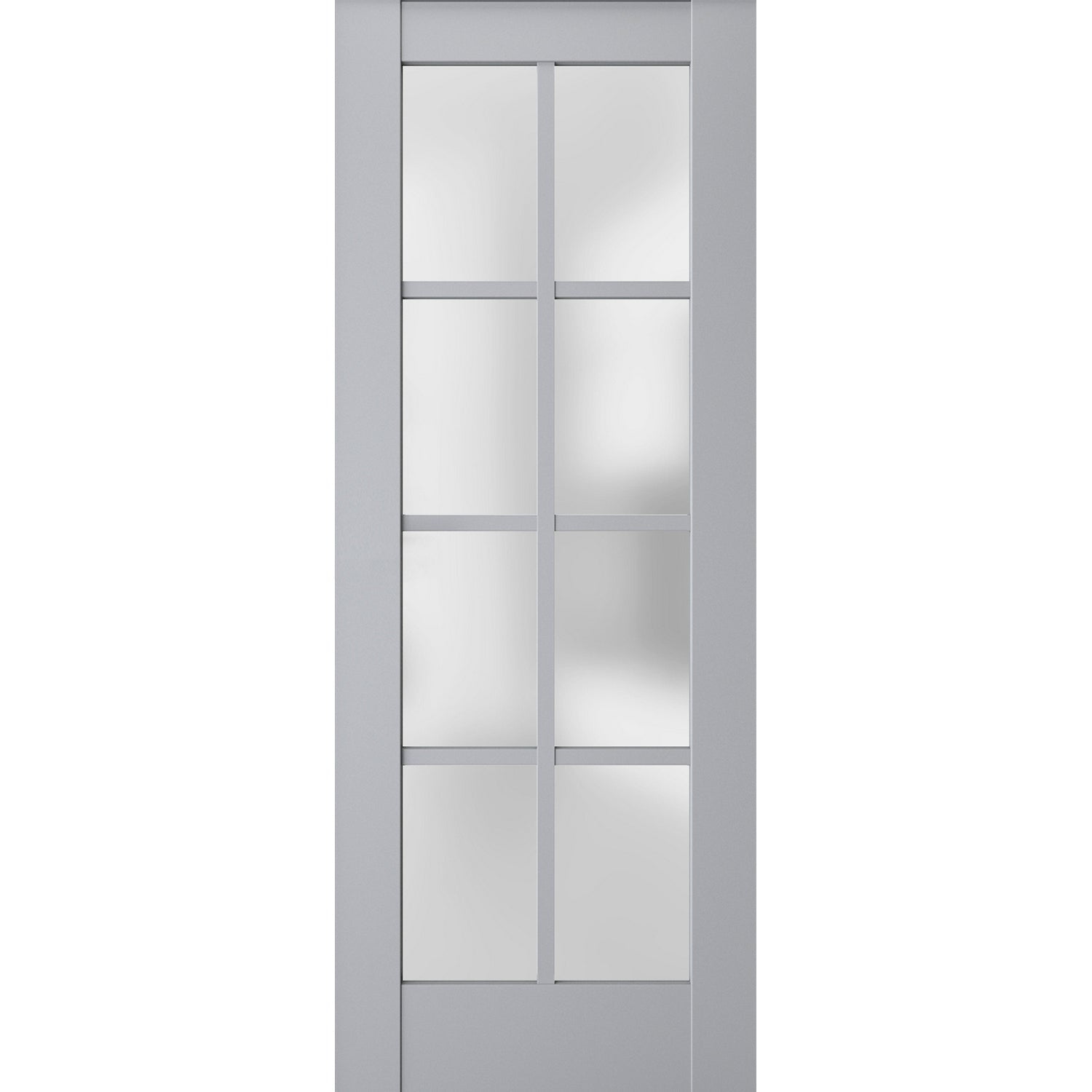 Slab Barn Door Panel Frosted Glass | Veregio 7412 Matte Grey | Sturdy ...