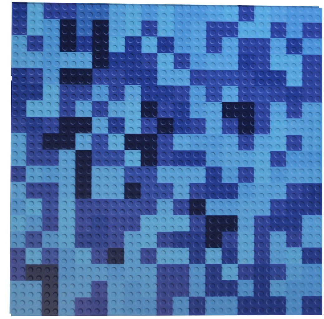 Slab Dream, 12" x 12" Building Block Baseplate, Dark Blue Mosaic ...