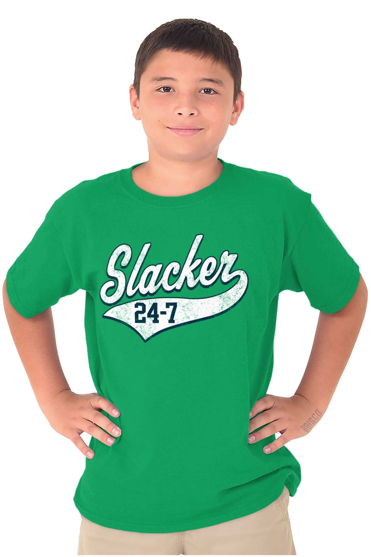 Slacker 247 Couch Potato Lazy Funny Crewneck T Shirts Boy Girl Teen ...