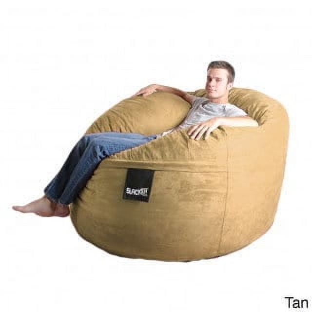 Slacker Sack 5-foot Microfiber and Memory Foam Bean Bag Tan - Walmart.com