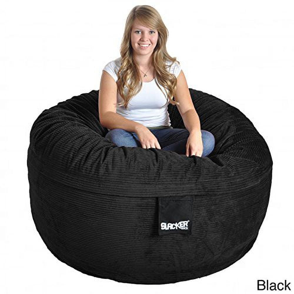 Slacker Sack 5-foot Round Corduroy Bean Bag Chair Chocolate - Walmart.com
