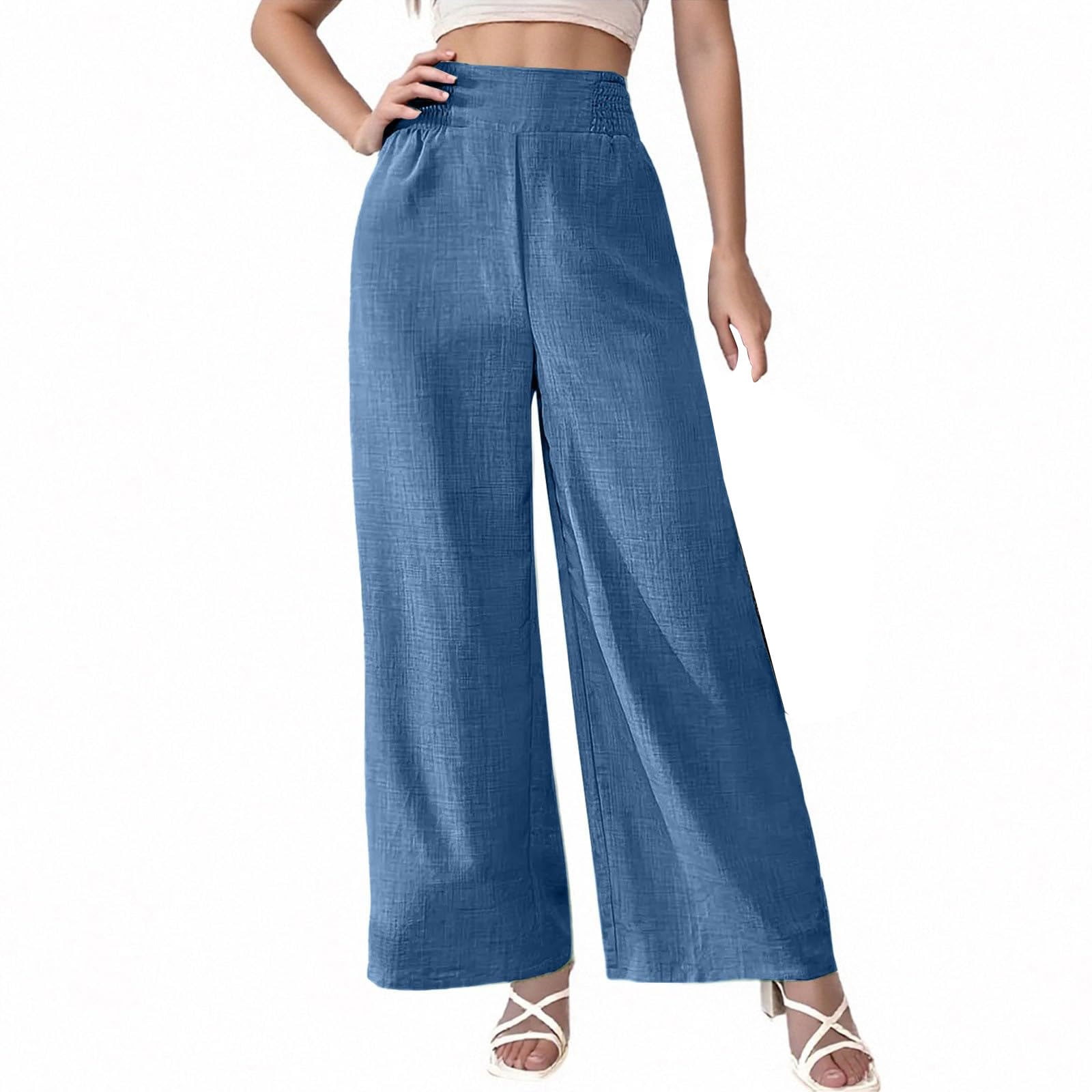 Slacks for Women, Audhol Women Casual Palazzo Pants Boho Wide Leg ...