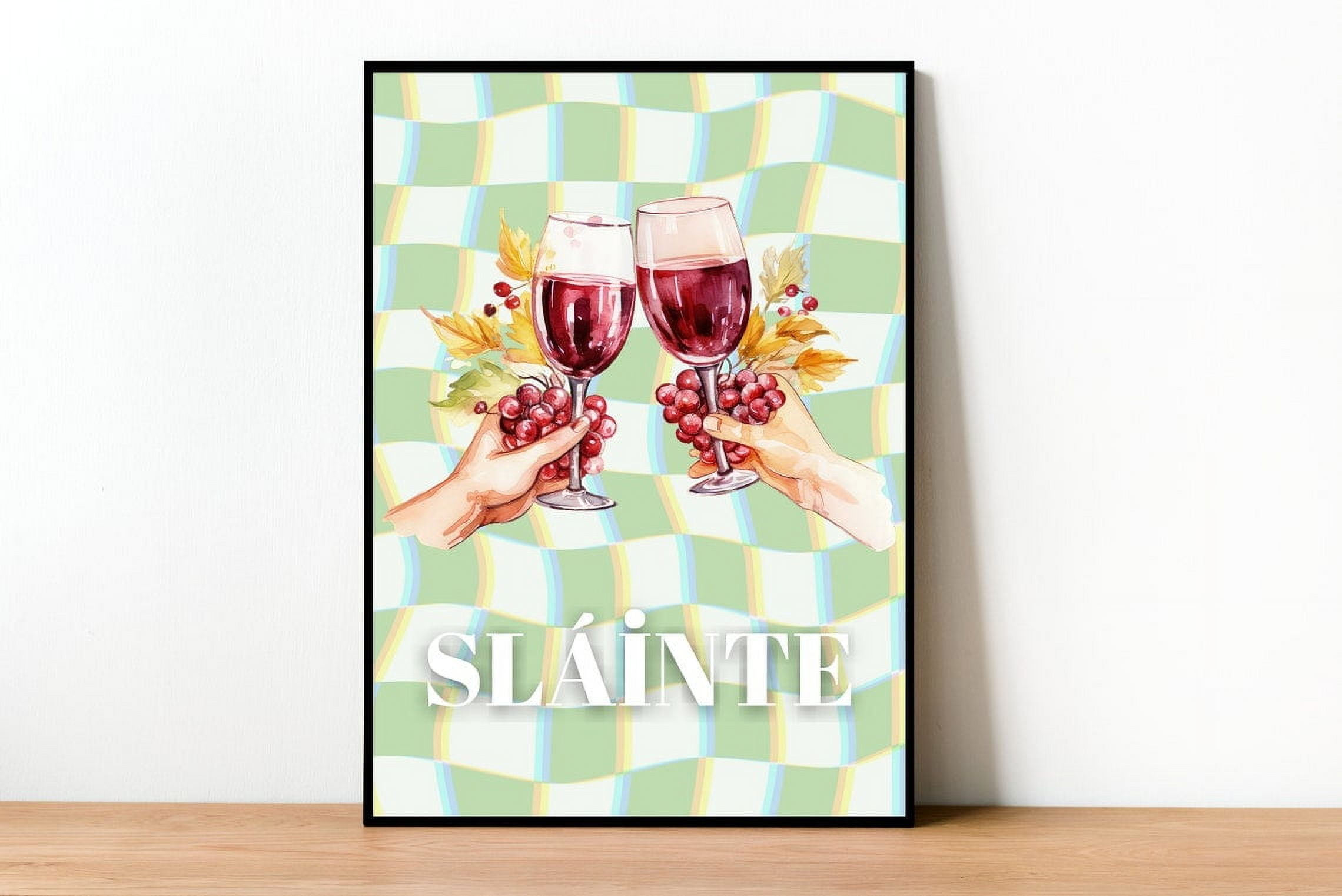Slainte Poster, Slainte Sign, Slainte Wall Art, Slainte Digital Print, Champagne Wall Art ...