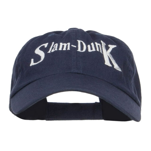 Slam Dunk Basketball Embroidered Low Profile Cap - Navy OSFM - Walmart.com