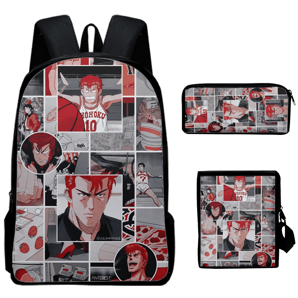 Slam Dunk Cartoon Bag Super Cool Laptop Backpack for Middle School #03 ...