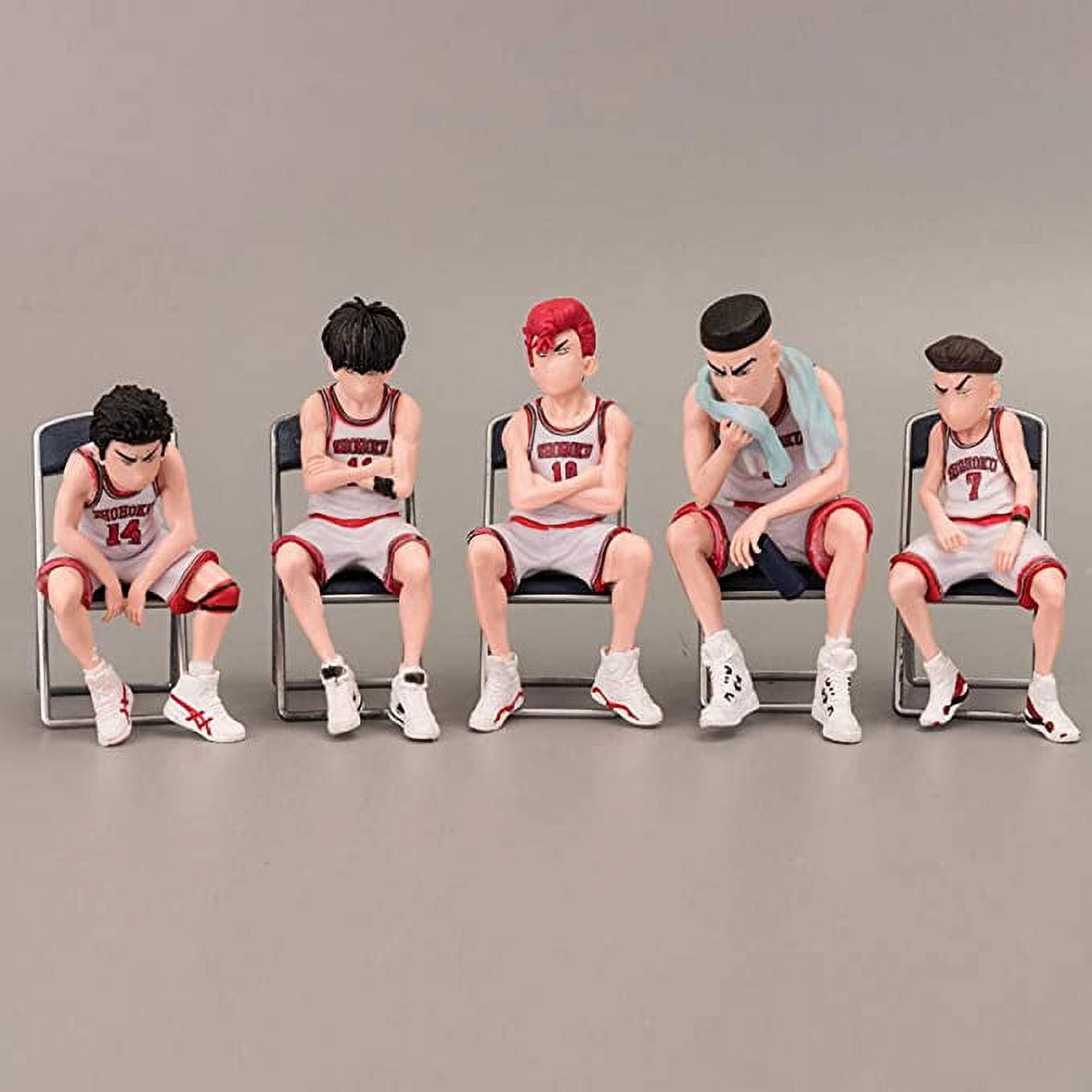 Slam Dunk Figure Set of 5: Hanamichi Sakuragi, Kaede Rukawa, Ryota ...