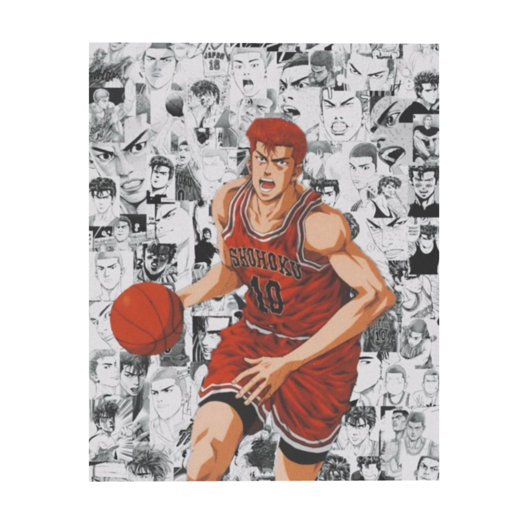 Slam Dunk Poster, Japanese Anime Canvas Decorative Poster, Wall Art For ...