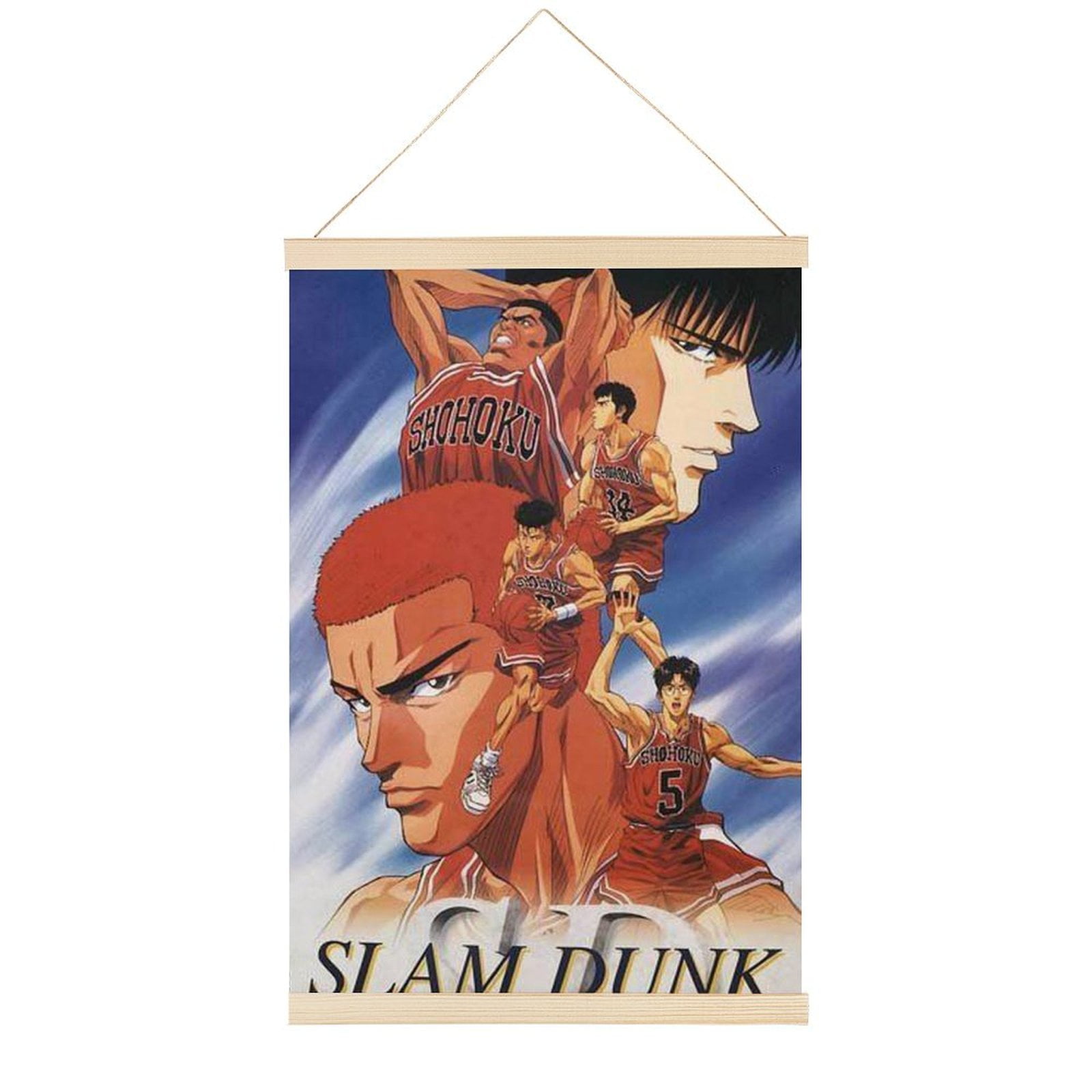 Slam Dunk Poster, Wooden Magnet Suction Frame Hanging Painting, Wall ...