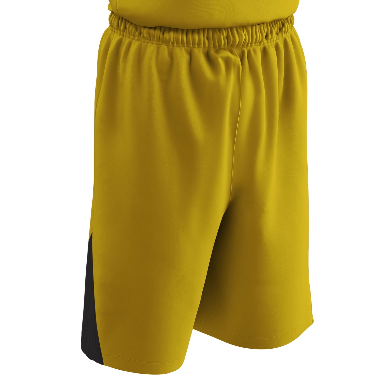 Slam Dunk Reversible Basketball Shorts, Adult Large, Gold and Black ...