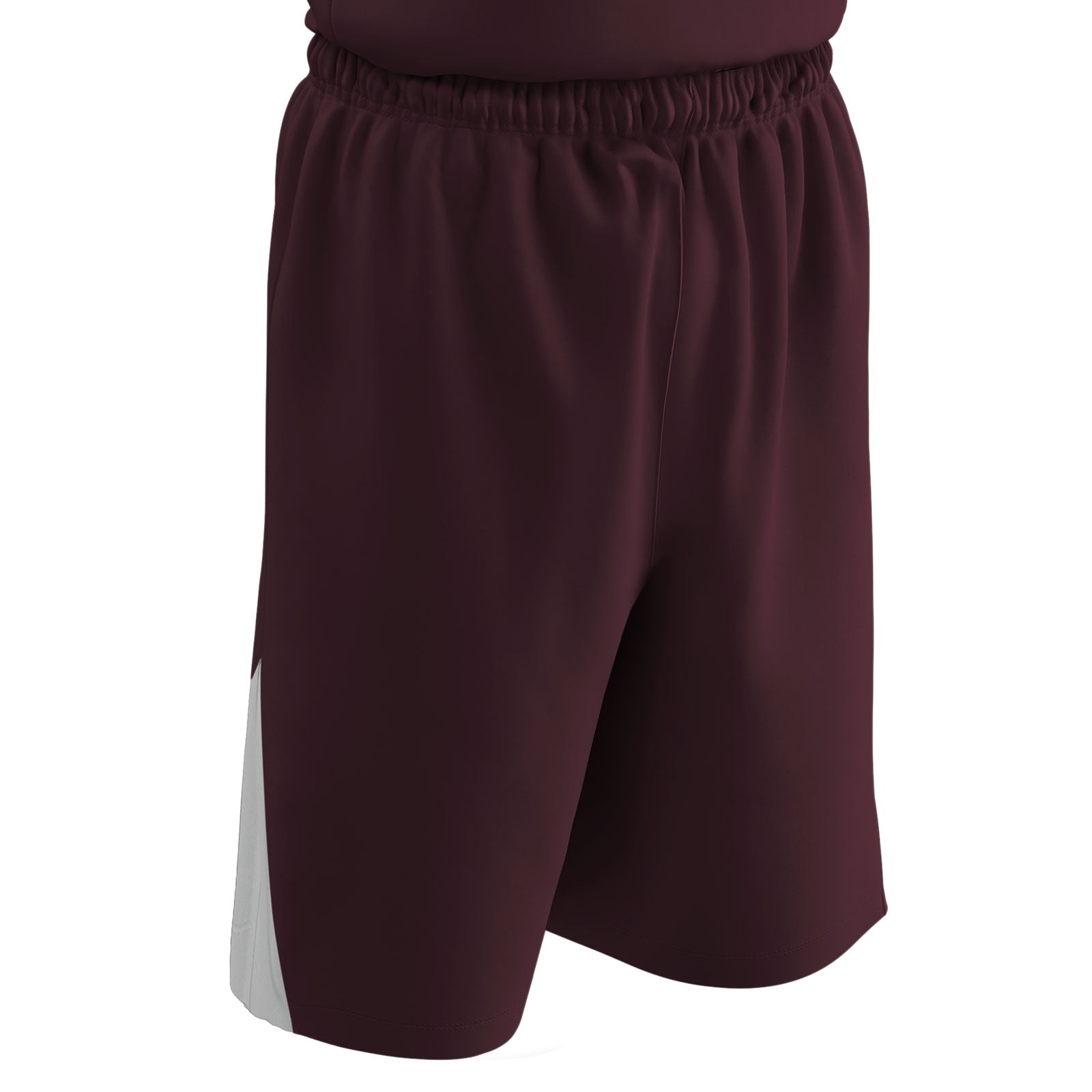 Slam Dunk Reversible Basketball Shorts, Adult Large, Maroon and White ...