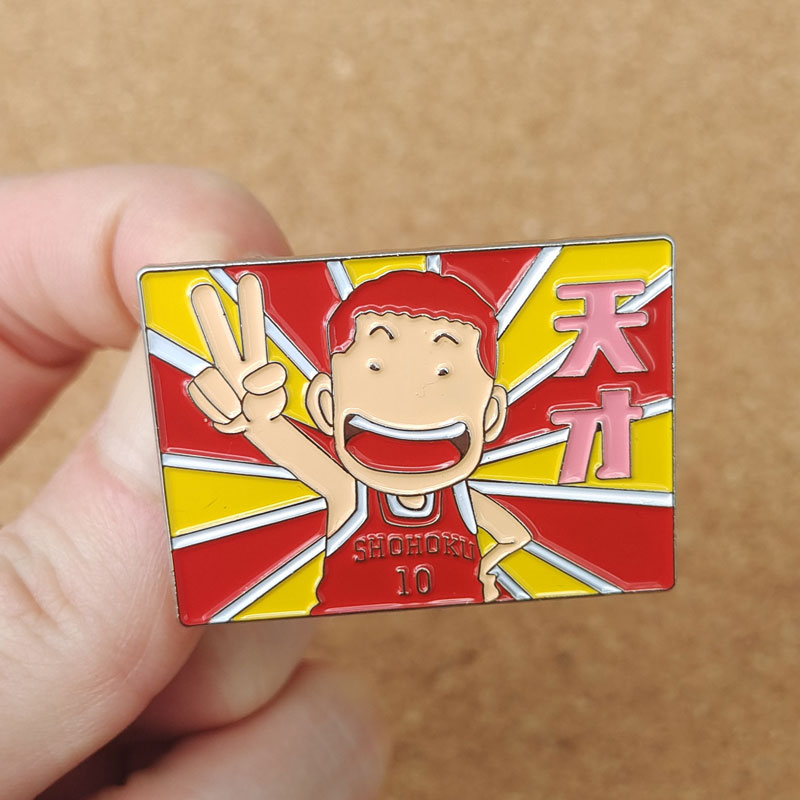 Slam Dunk Sakuragi Hanamichi Anime Lapel Pins Backpack Jeans Enamel ...