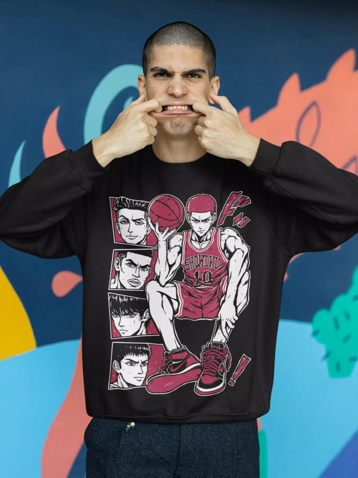 Slam Dunk Sweatshirt Team Basketball Sweater Manga Anime Sport Sweat ...