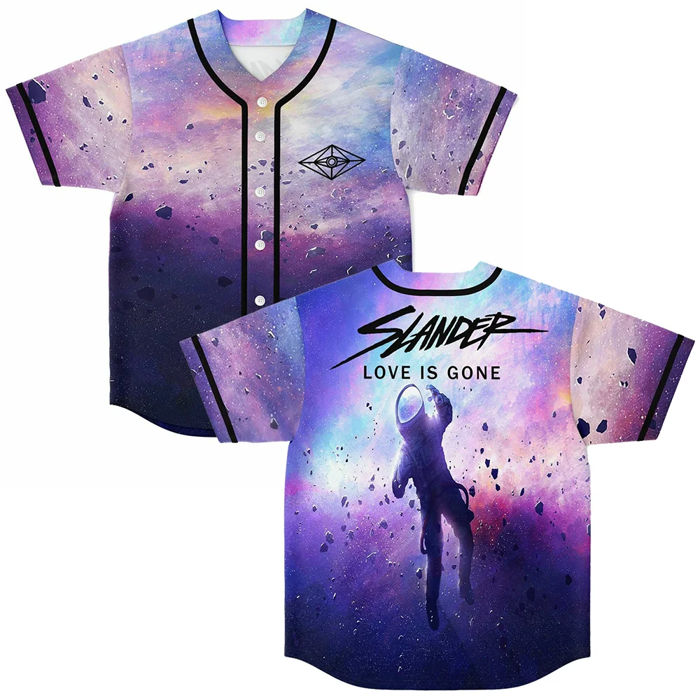Slander Love is Gone Merch Baseball Jersey Harajuku Thin button ...