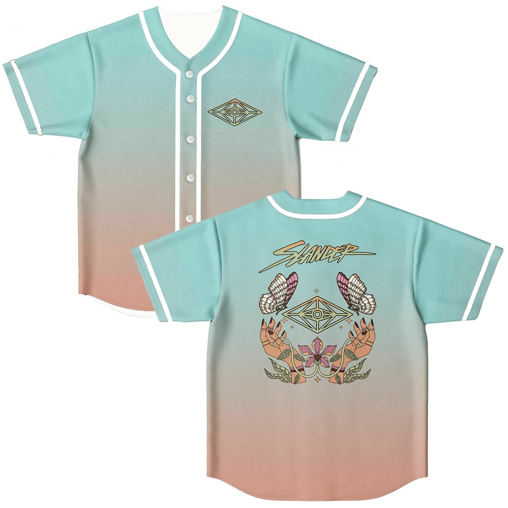 Slander Mercch Baseball Jersey Harajuku Thin button Baseball Uniform ...