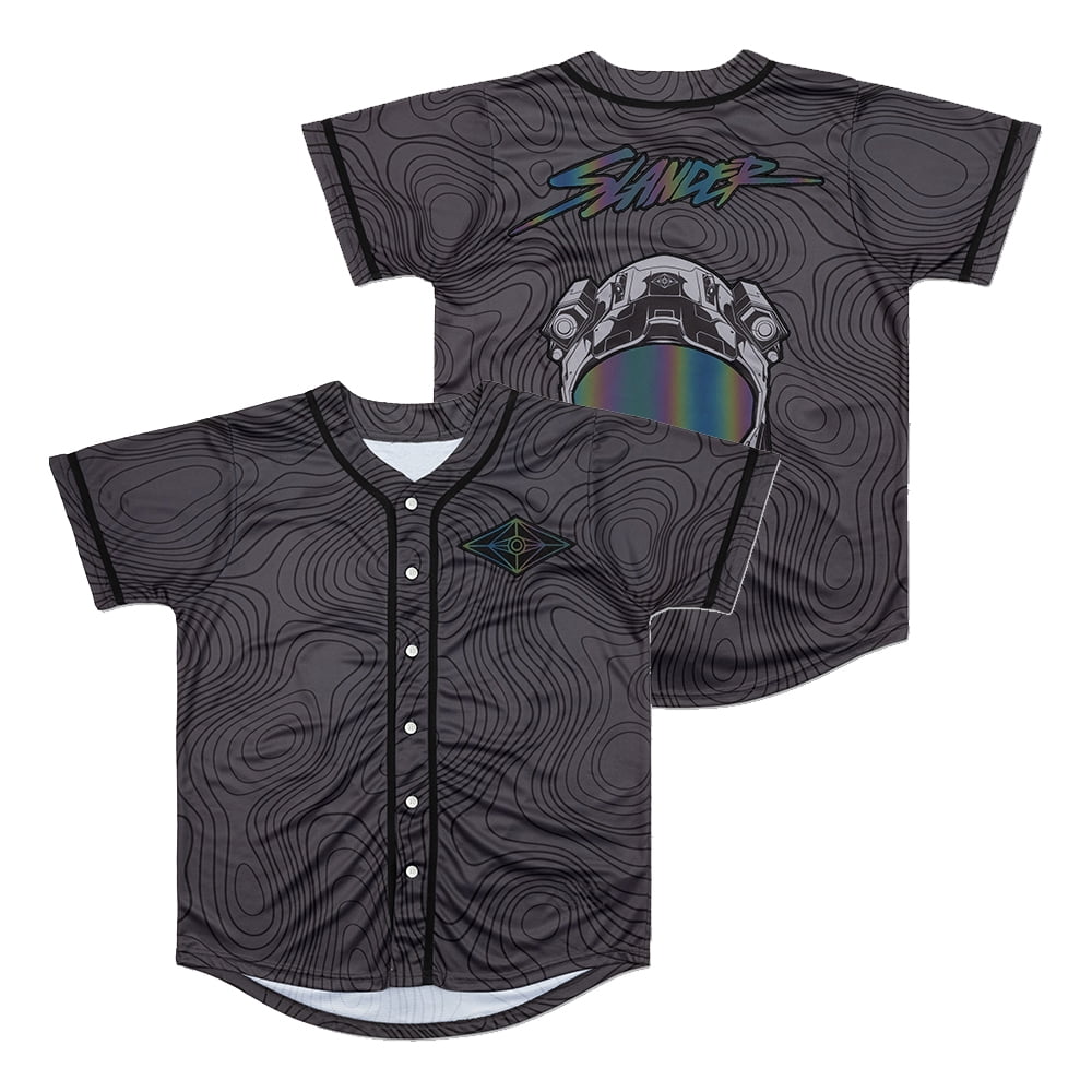 Slander Merch RGB Jersey Baseball Shirt V-Neck Short Sleeve Streetwear ...