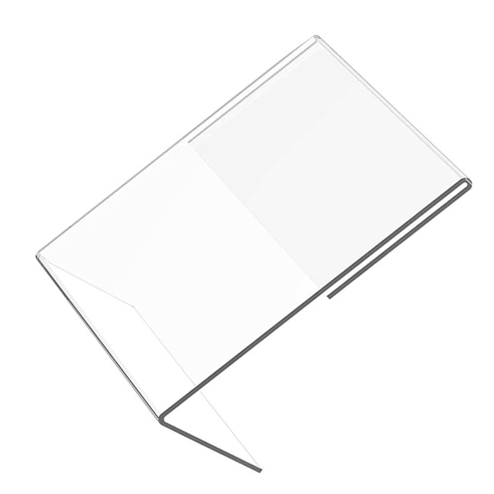 Slant Back Sign Holder Acrylic Sign Display Rack Document Display Stand ...
