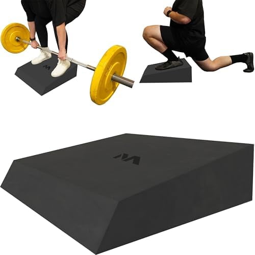 Slant Board Foam Block - RDL Gym Wedge & Exercise Step Platform | Glute ...