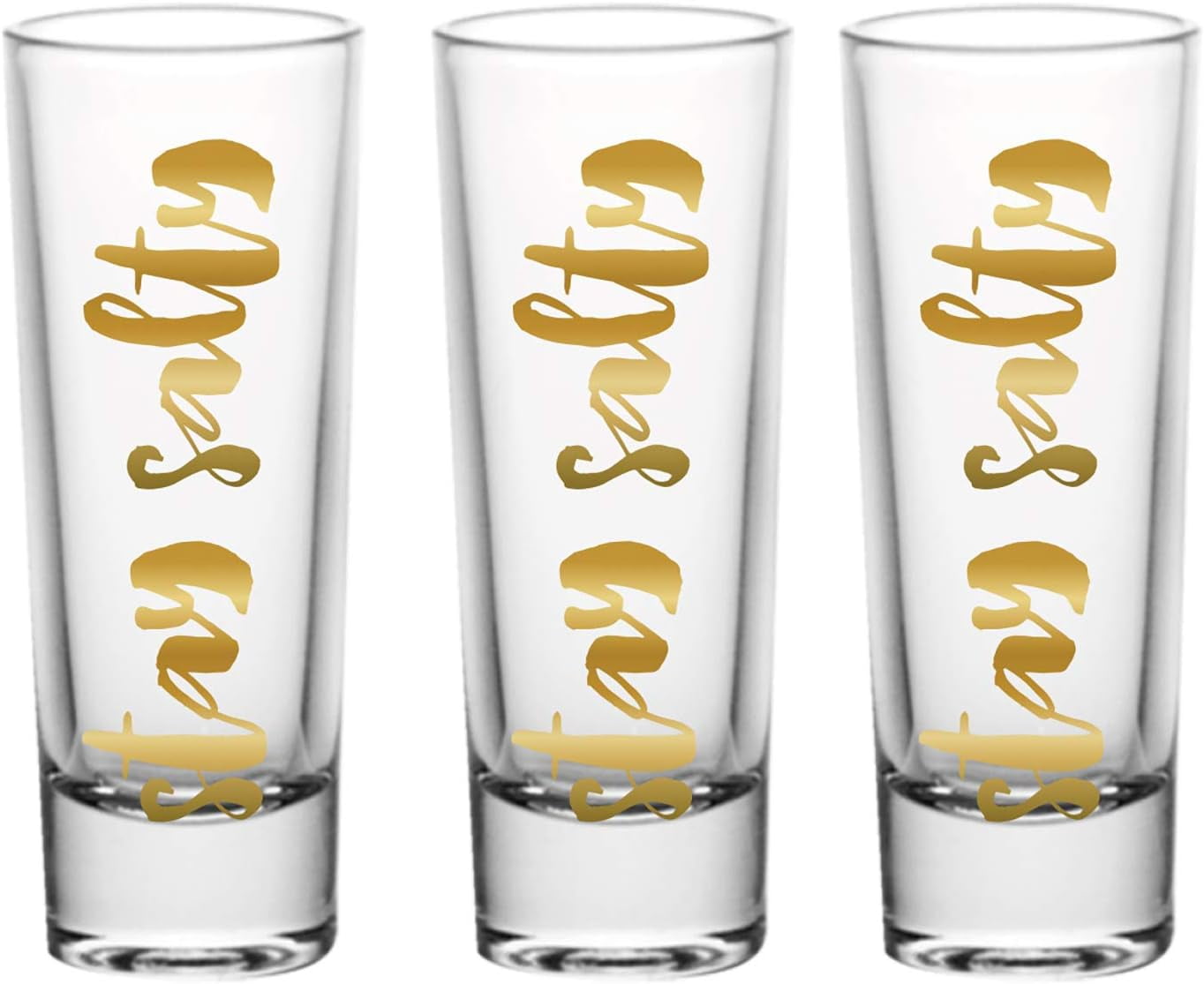 Slant Collections Creative Brands Set of 3 Shot Glasses, 2-Ounce, Stay ...