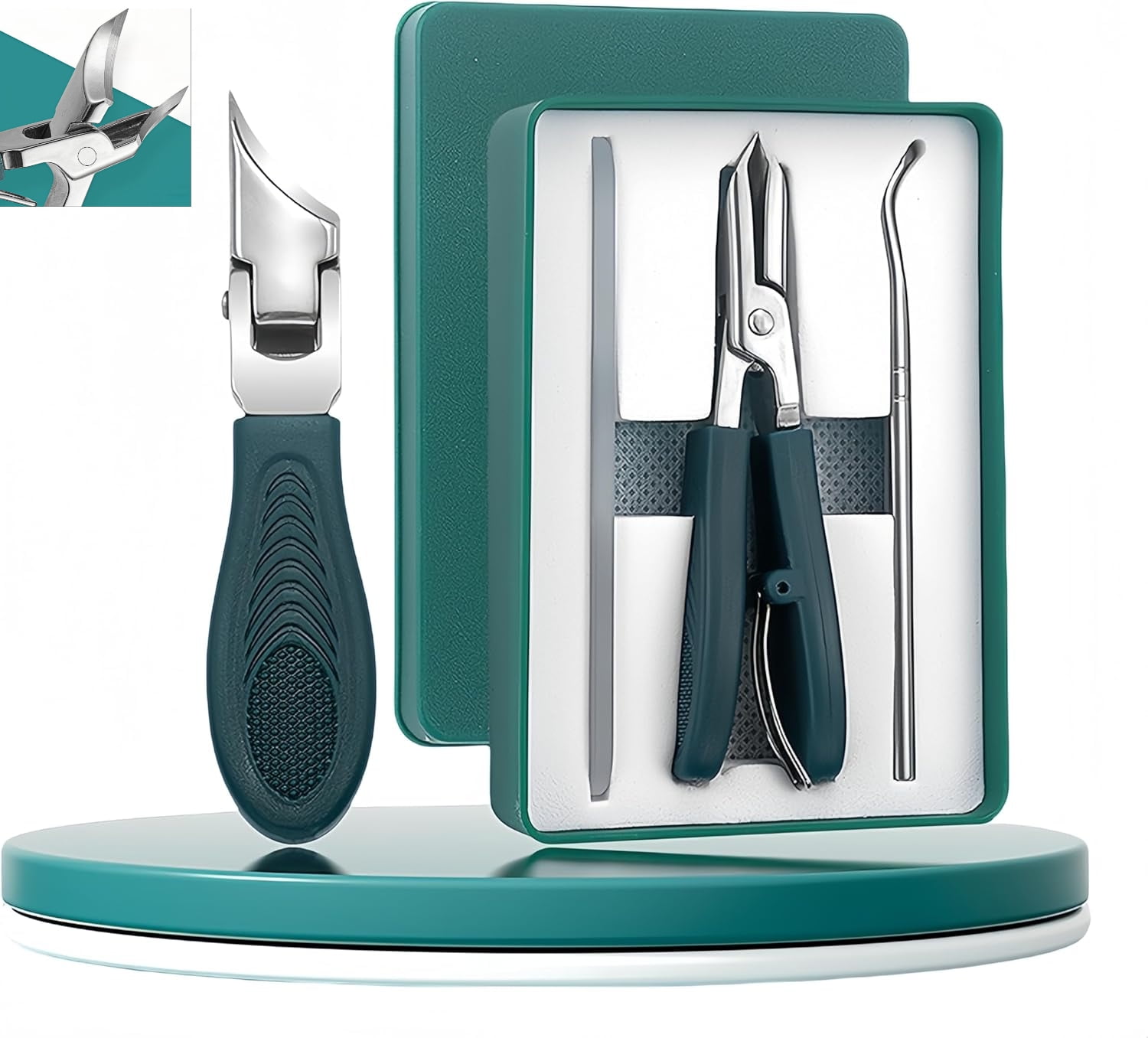 Slant Edge Nail Clipper Eagle Beak Beveled Nail Clippers for Thick Hard Nails, Slanted Angled ...