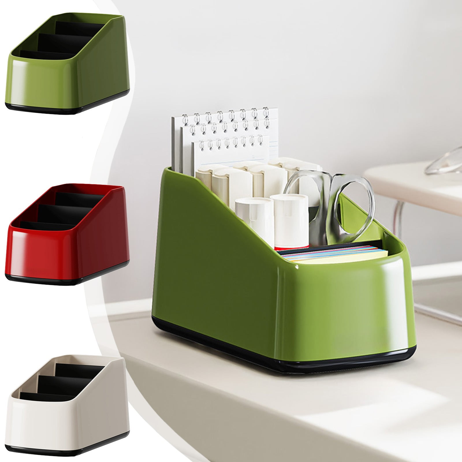 Slant Insertion Pen Rack | Multifunctional Desk Organizer Storage Box ...