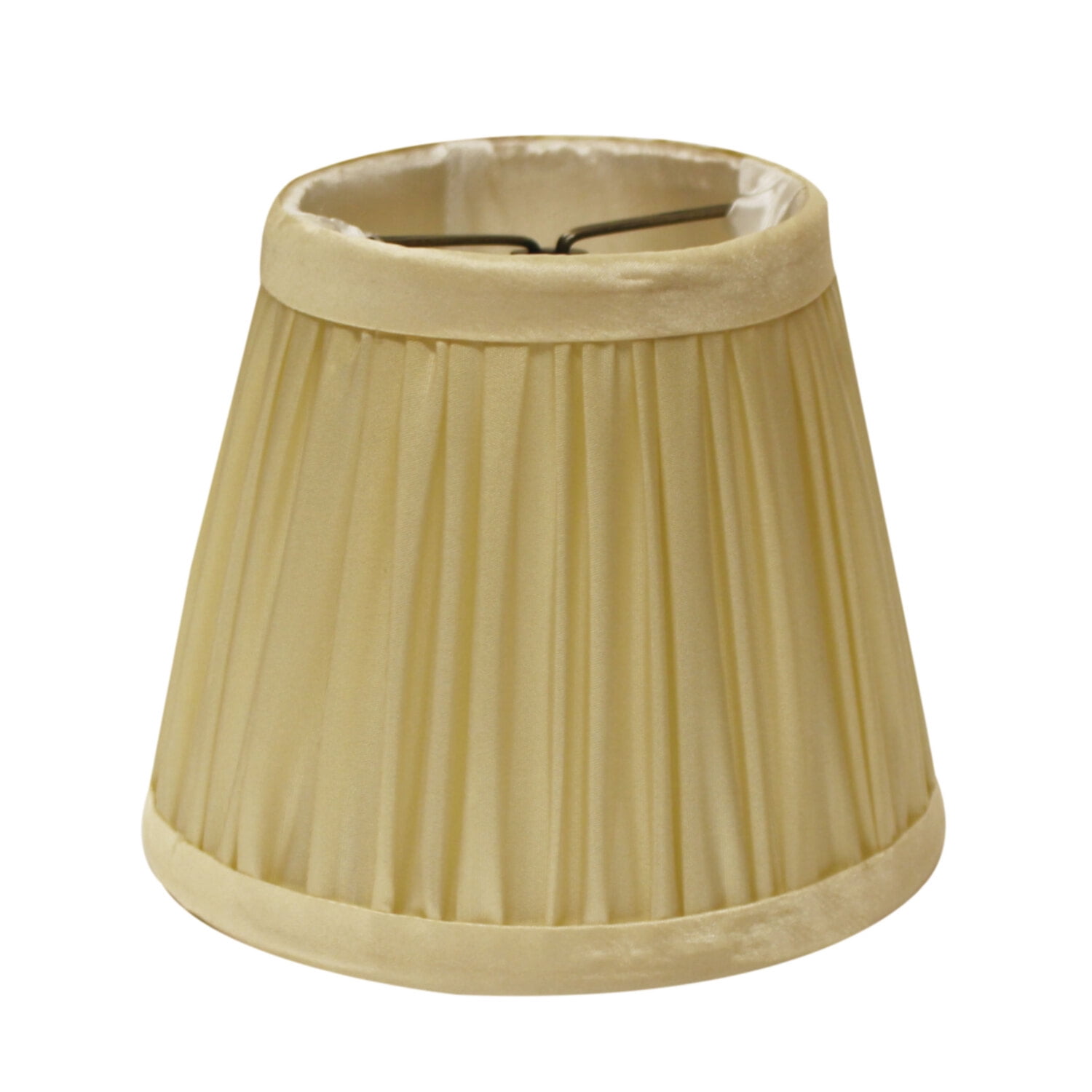 Slant Pencil Pleat Chandelier Lampshade with Bulb Clip, Magnolia ...