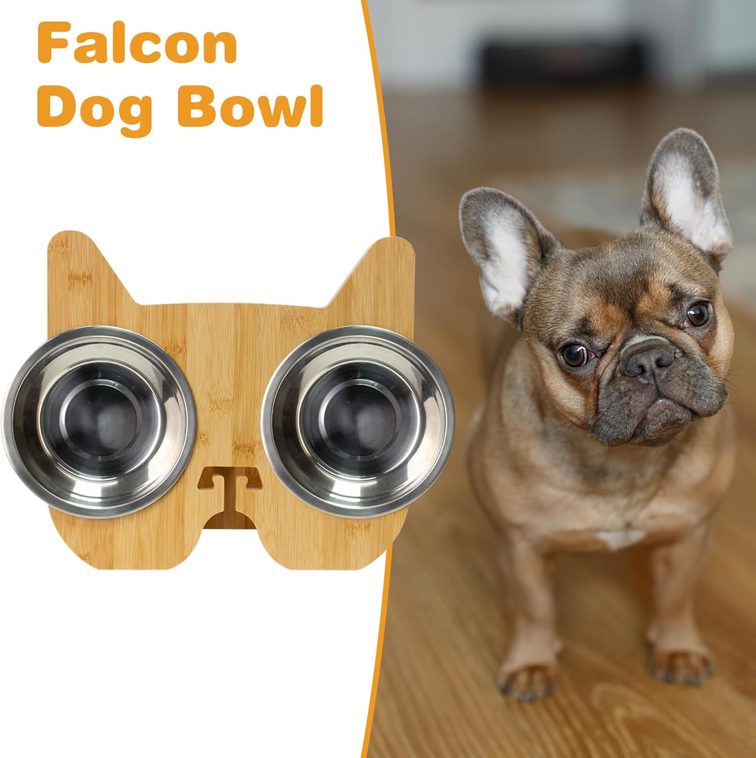 Slanted Angled Tilted Dog Bowls for French Bulldogs - Elevated ...