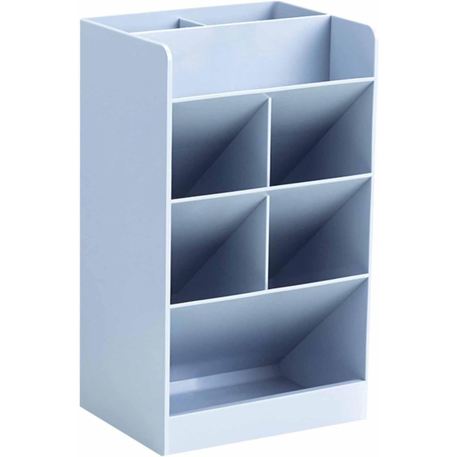 Slanted Desk Organizer (Pen Storage Caddy, Five Compartment), 5-Slant ...