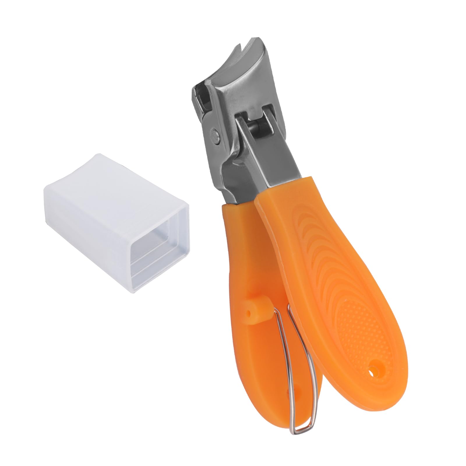 Slanted Nail Clippers, Wide DHF10 Jaw Opening Anti-Splash Angled Nail ...