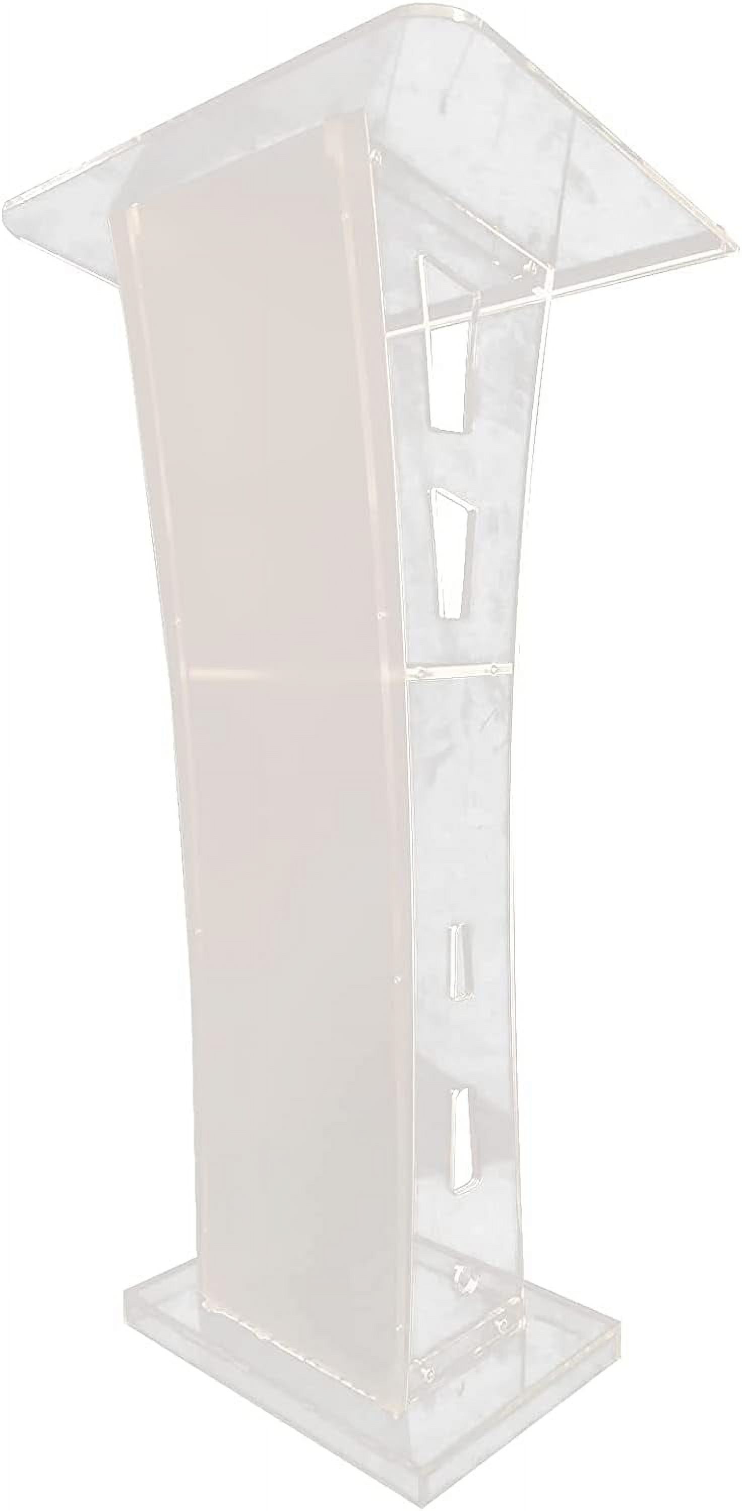 Slanted Podium Lectern Conference Pulpit Acrylic Podium Clear ...