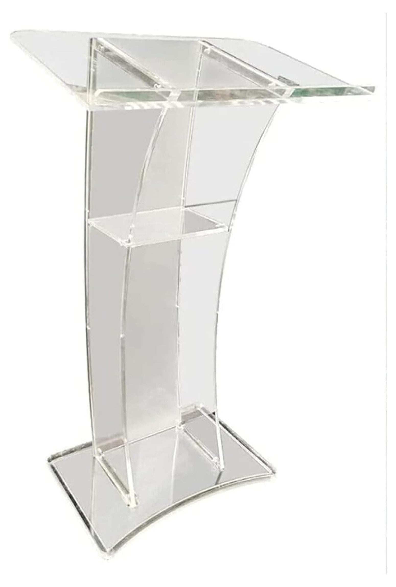 Slanted Podium Lectern Conference Pulpit Acrylic Podium Clear ...