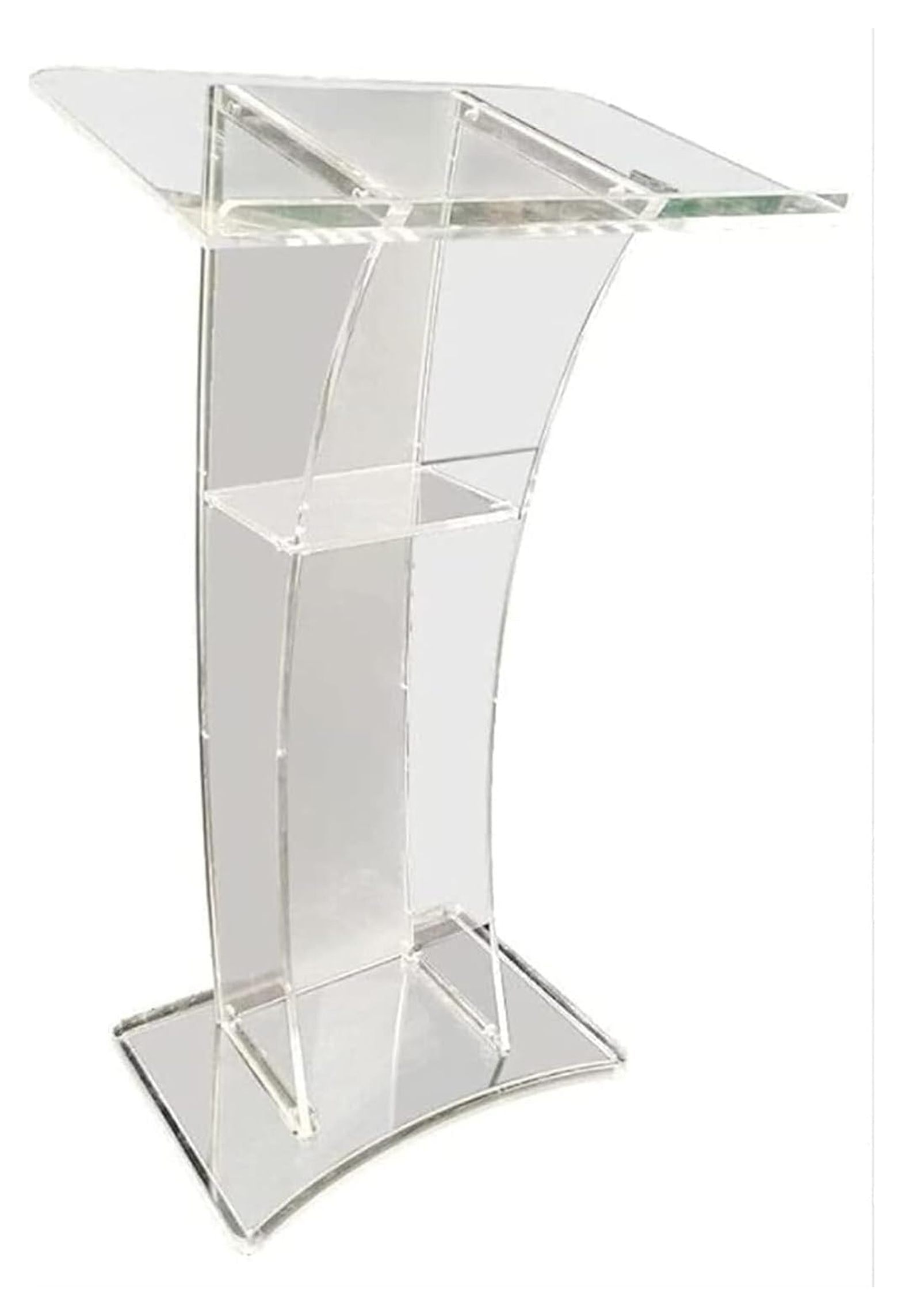 Slanted Podium Lectern Conference Pulpit Acrylic Podium Clear ...