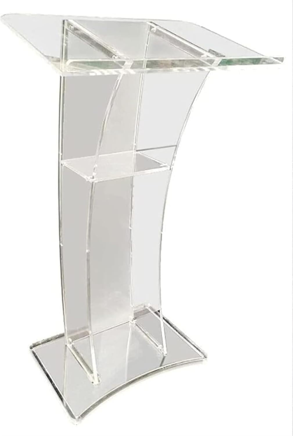 Slanted Podium Lectern Conference Pulpit Acrylic Podium Clear ...