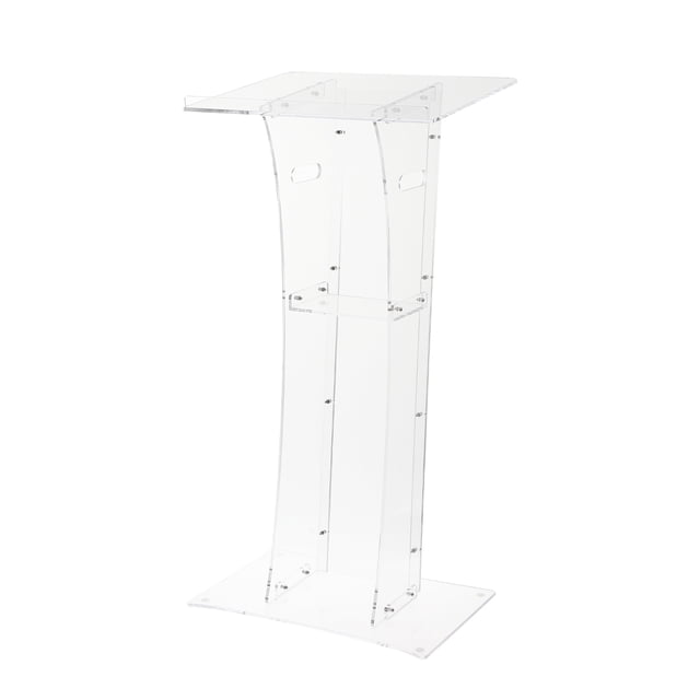 Slanted Podium Lectern Conference Pulpit Acrylic Podium Clear ...