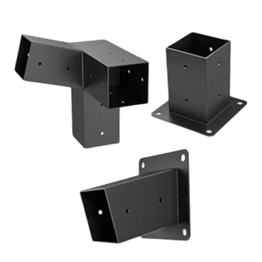 Slanted Roof Pergola Brackets Wall Mount With Hardware For 4x4 Inch ...