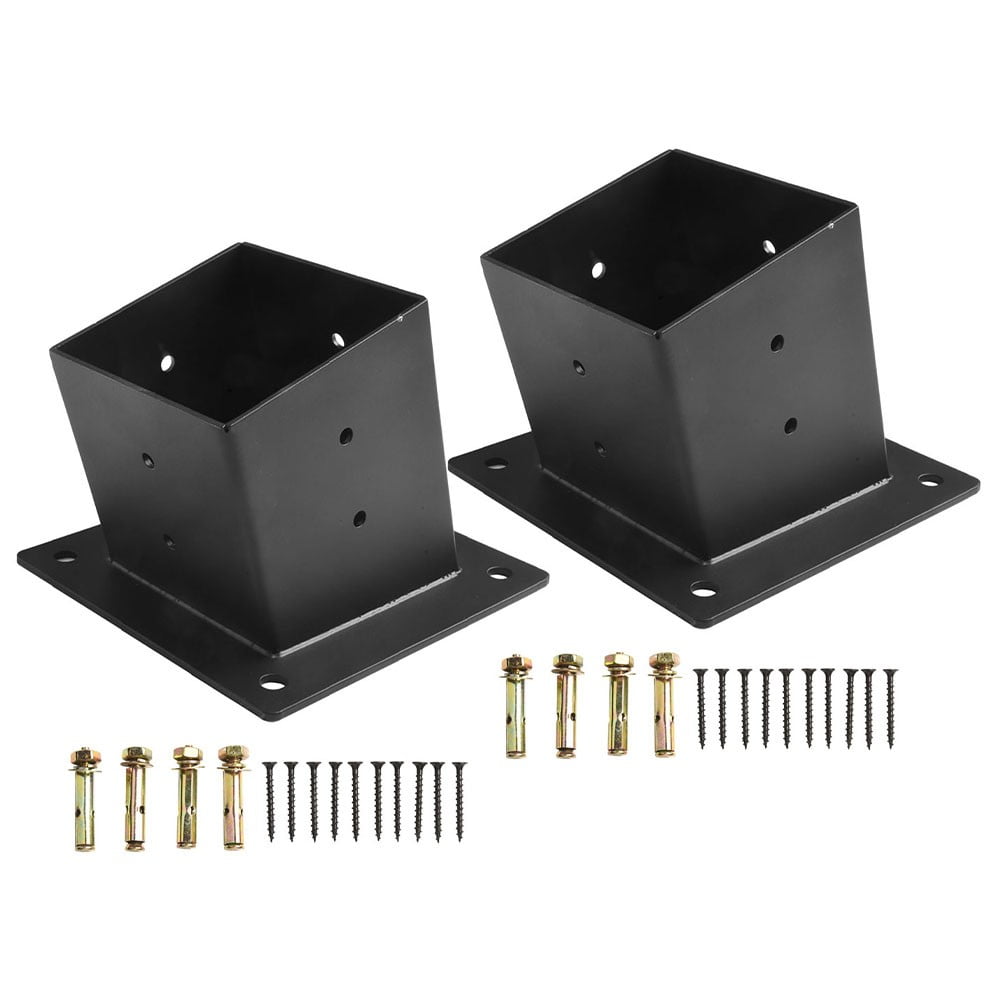 Slanted Roof Pergola Brackets Wall Mount with Hardware for 4x4 inch ...