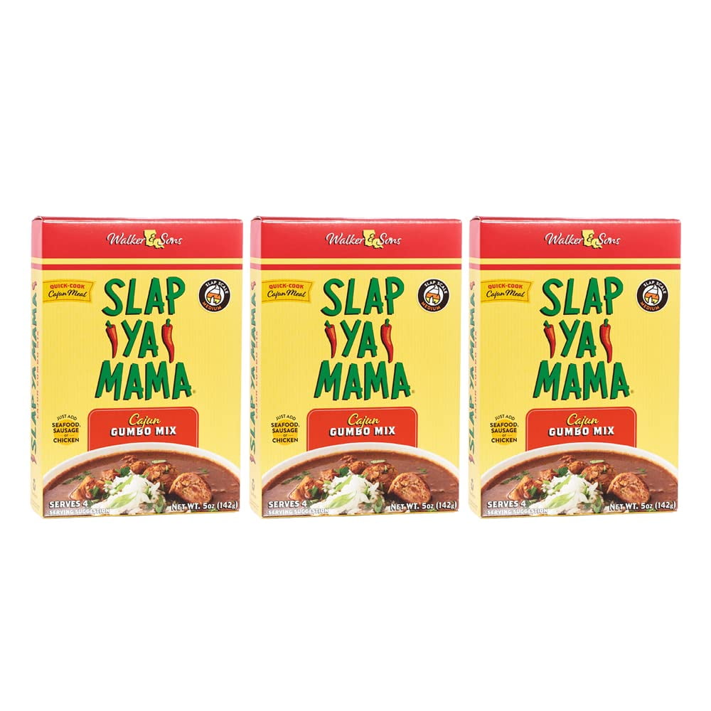 Slap UM1 Ya Mama Louisiana Style Gumbo Dinner Mix, Quick and Easy Cajun ...