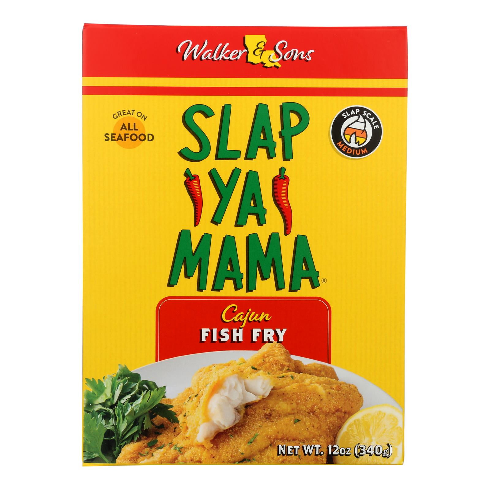 Slap Ya Mama - Mix Cajun Fish Fry - Case of 12-12 OZ - Walmart.com