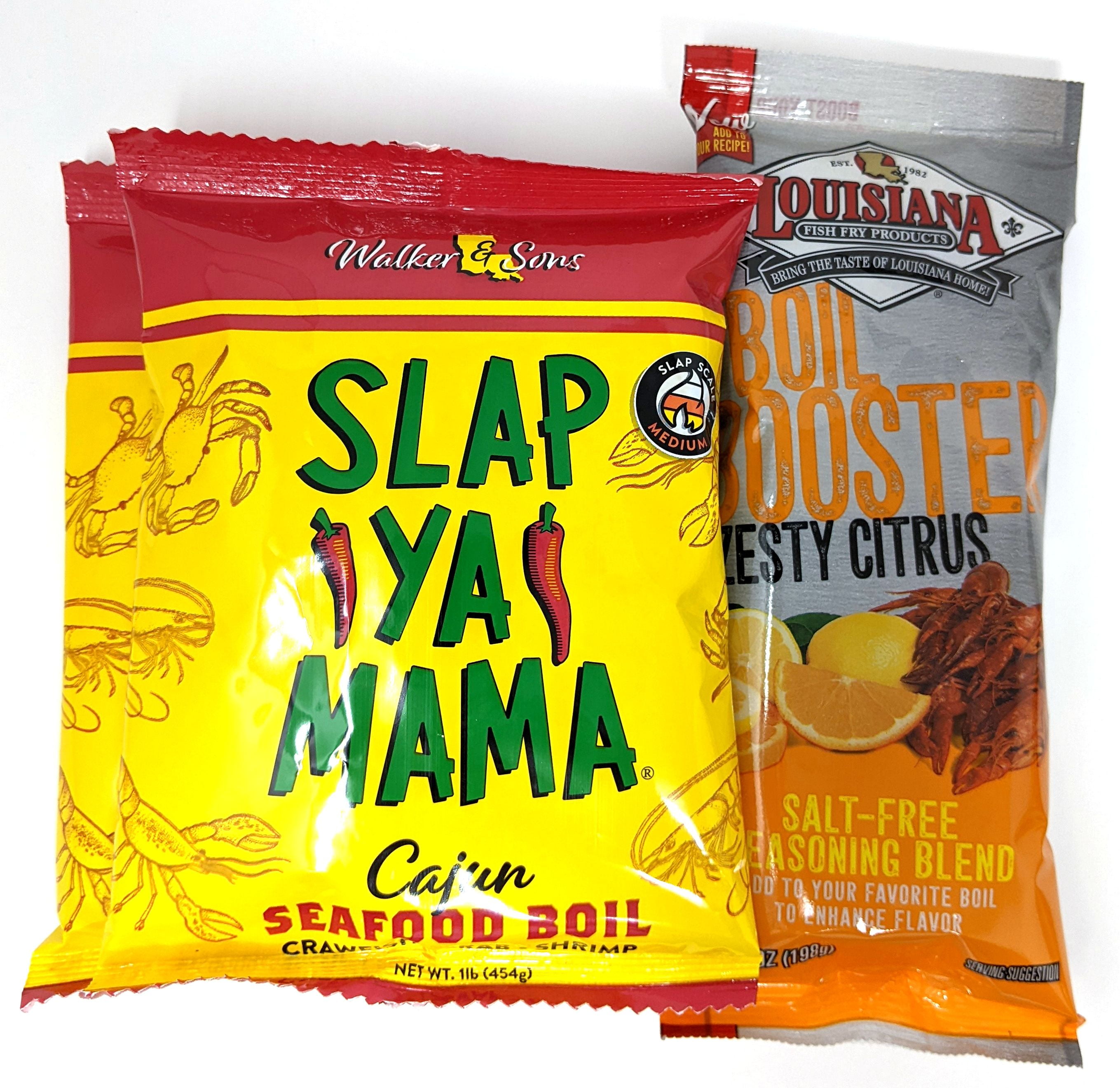 Slap Ya Mama Seafood Boil Seasoning MYGORP Bundle with Louisiana Fish ...